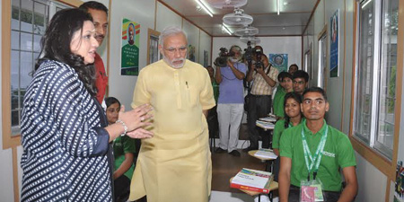 Prime Minister inaugurates India’s first container school by Safeducate ...