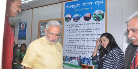 Prime Minister inaugurates India’s first container school by Safeducate ...